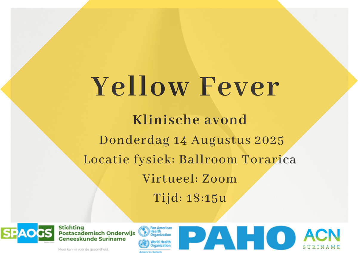Klinische avond: "Gele Koorts"