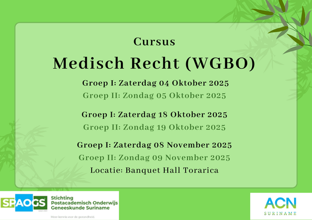 Cursus Medisch Recht: “Wat betekent de effectieve uitvoering van de Wet ...